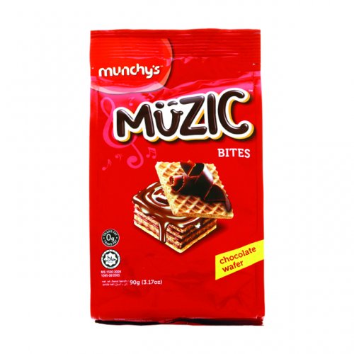Munchys Wafer Bites Muzic Chocolate 90 g